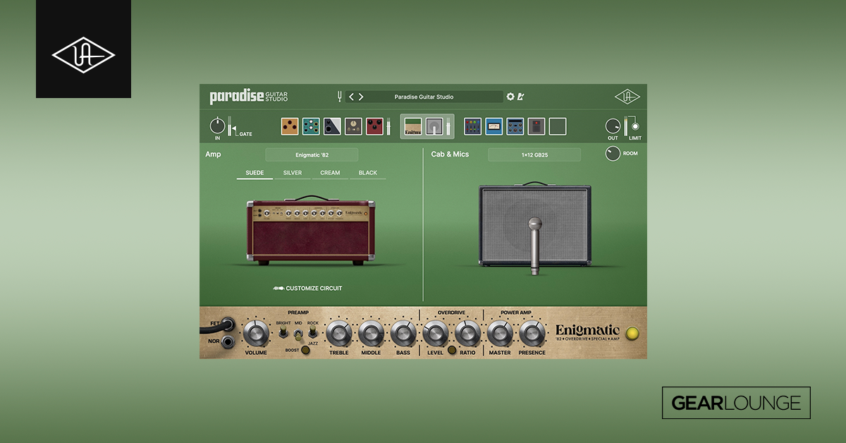 [UAD Software] Paradise Guitar Studio 출시 - GEARLOUNGE