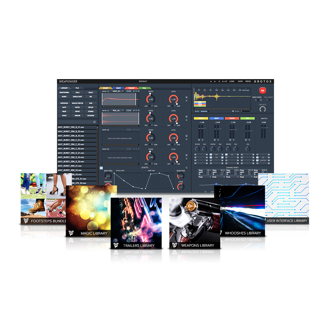 Krotos Audio Weaponiser Fully Loaded upgrade from Weaponiser Basic - Gearlounge