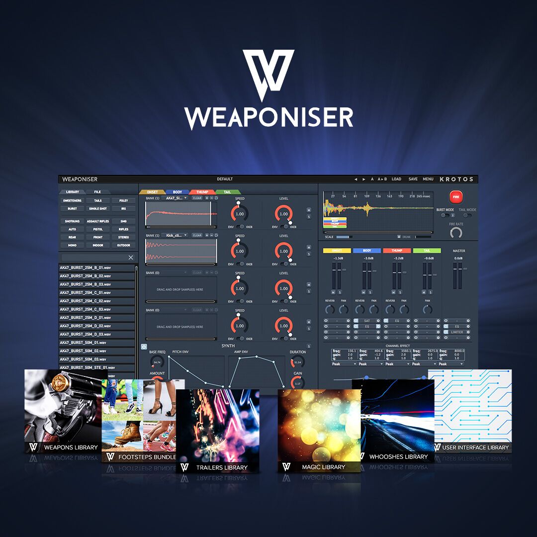 [Krotos Audio] Weaponiser 리뉴얼 - GEARLOUNGE