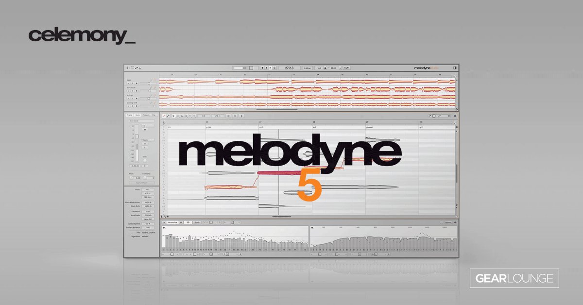 [Celemony] Melodyne 5 출시 - GEARLOUNGE