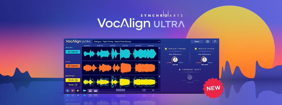 [Synchro Arts] 궁극의 보컬 프로세서 VocAlign Ultra 출시 - GEARLOUNGE