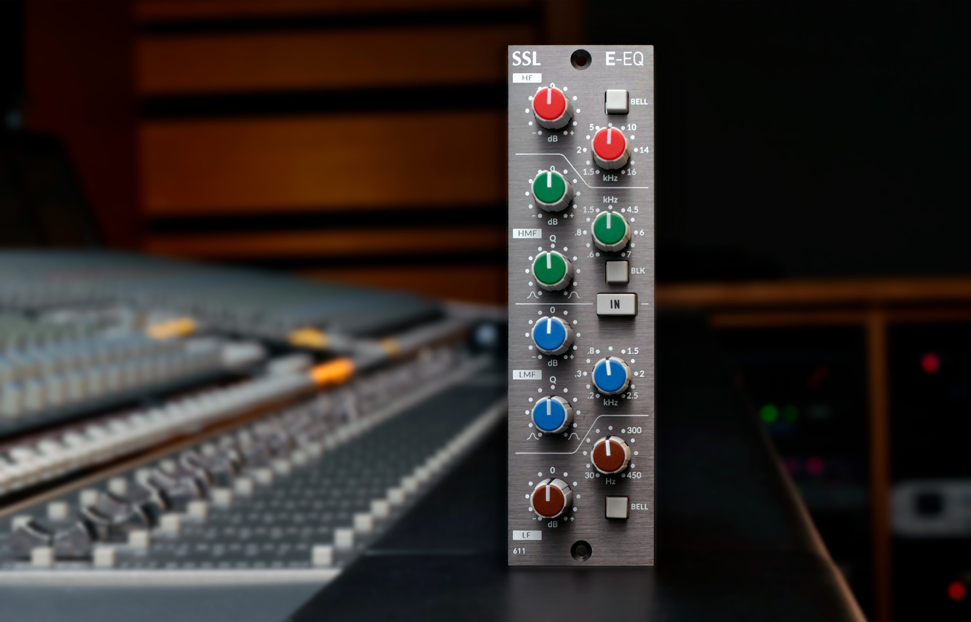Solid State Logic E-Series EQ for 500-Series (611EQ) (Brushed Metal ...