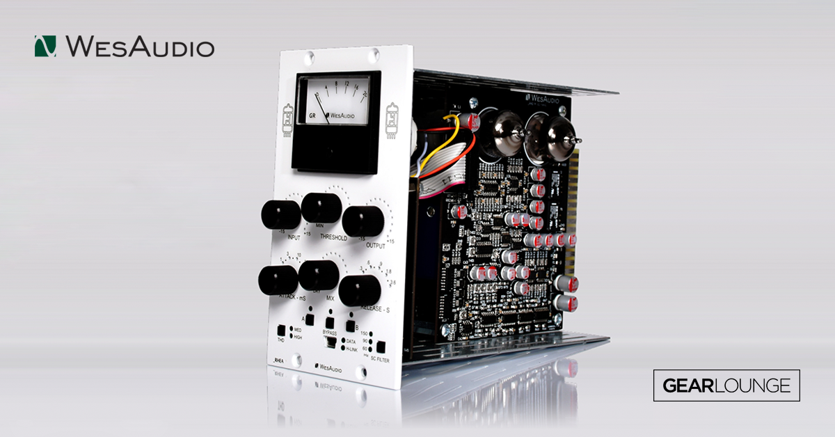 [WesAudio] 스테레오 vari-mu 스타일 진공관 컴프레서 RHEA 출시 - Gearlounge