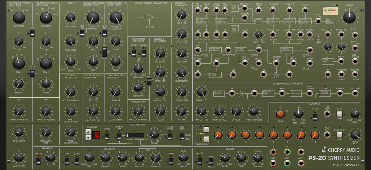 Cherry Audio PS-20 Polyphonic Synthesizer - GEARLOUNGE