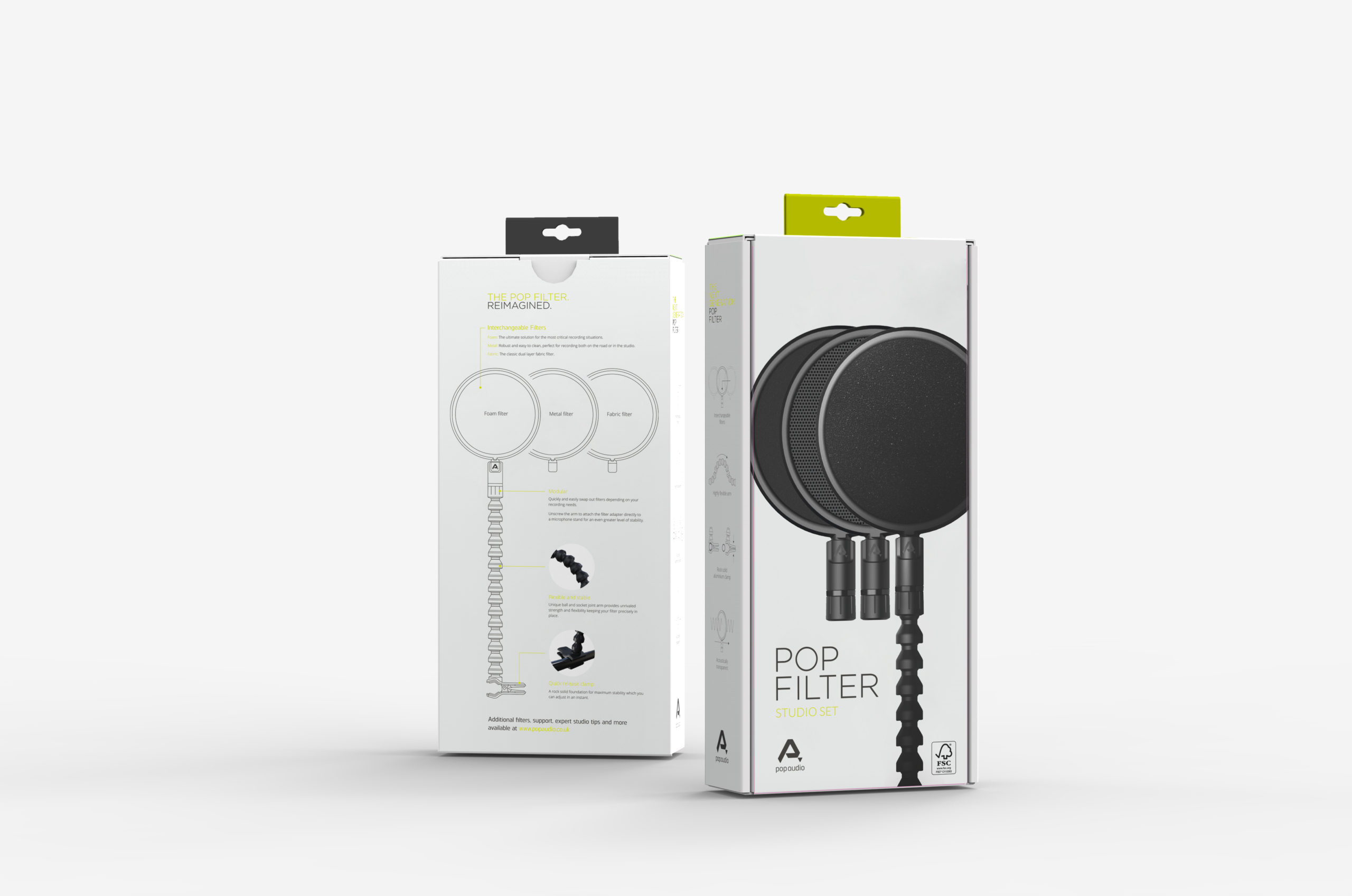 Pop Audio POP FILTER STUDIO SET - GEARLOUNGE