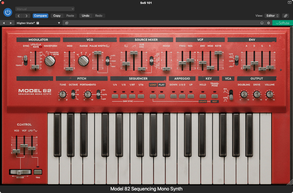 [Softube] Model 82 Sequencing Mono Synth 리뷰 (by Sound On Sound ...