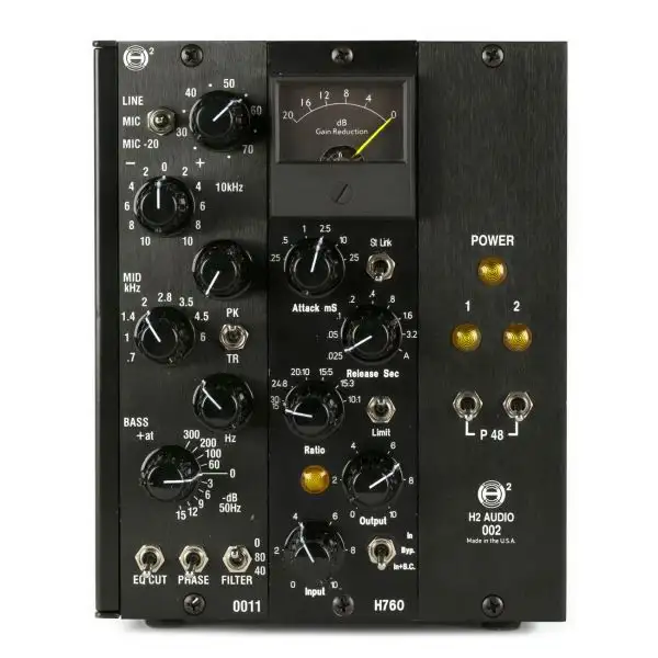 H2 Audio 002 Helios 2-Channel 11-Series Rack (w.PSU) - Gearlounge