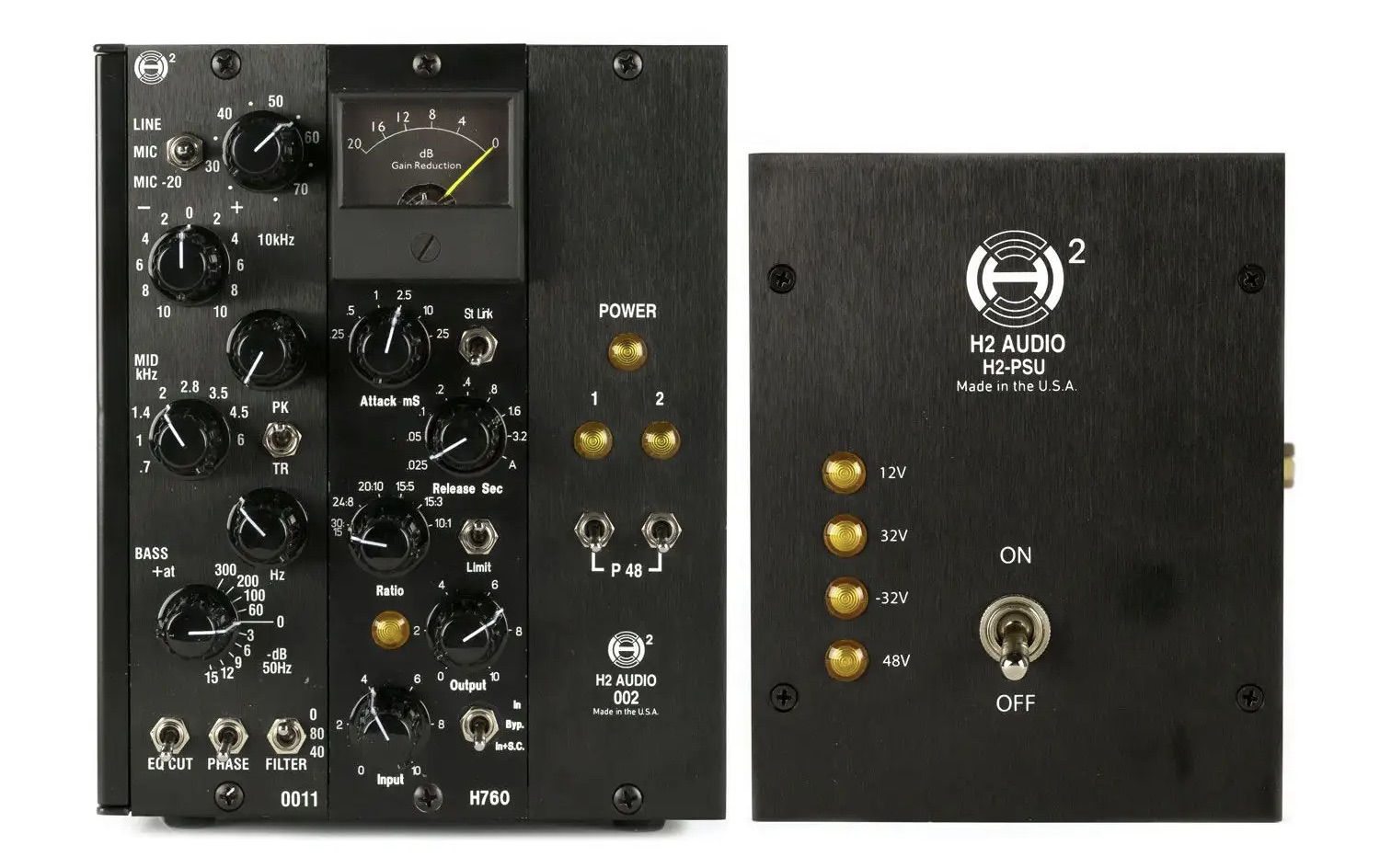 H2 Audio 002 Helios 2-Channel 11-Series Rack (w.PSU) - GEARLOUNGE