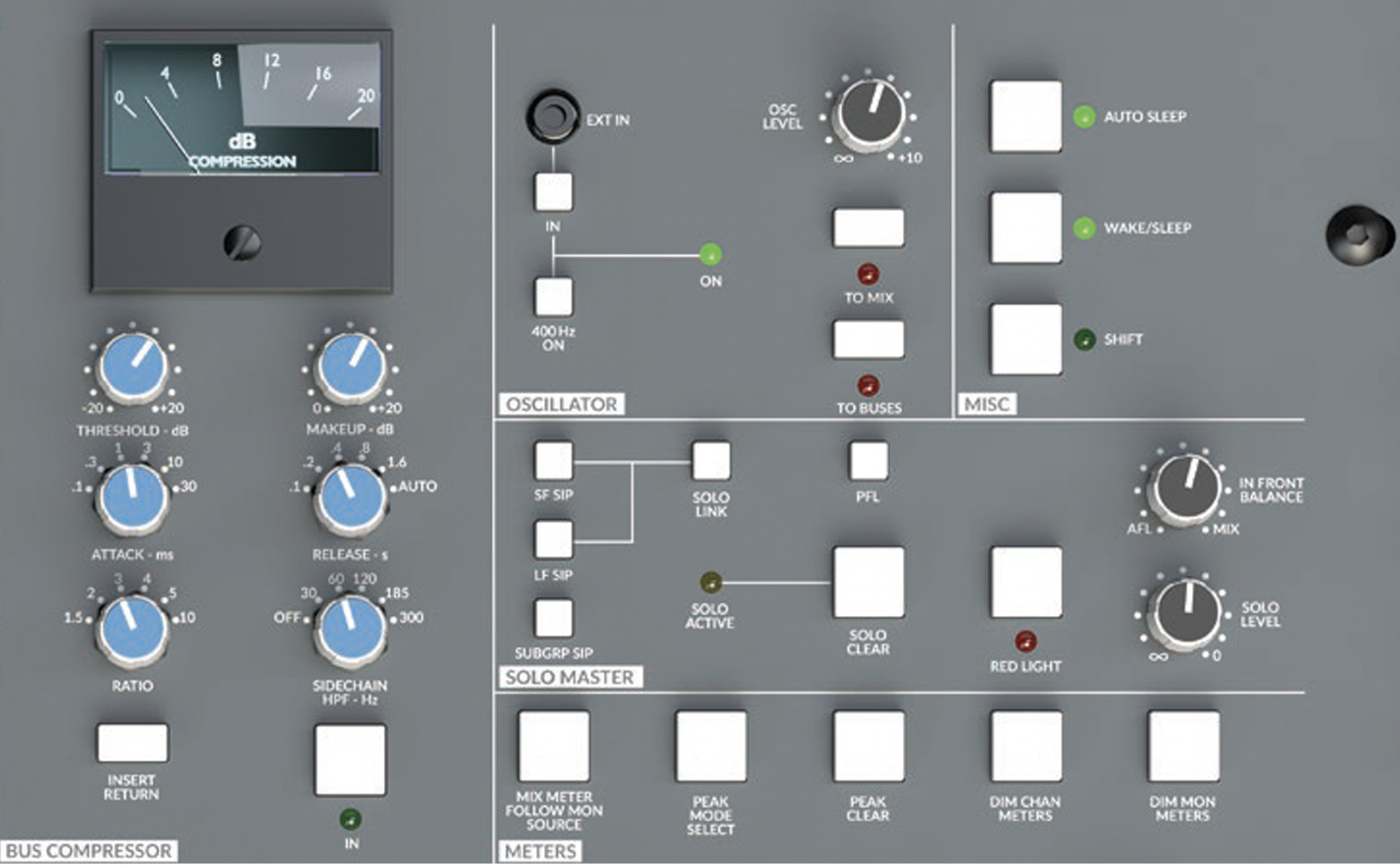 Solid State Logic ORIGIN 16 w. Moulded End Trim + Leg - Gearlounge