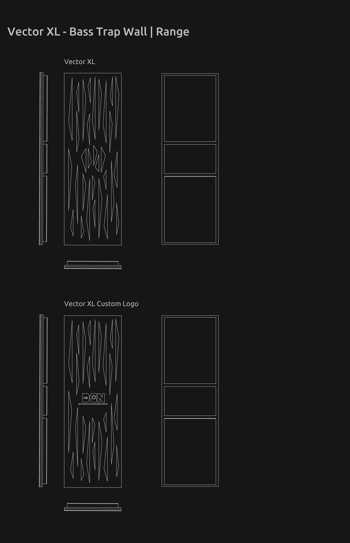 Artnovion Vector XL Custom Logo - Bass Trap Wall - Gearlounge
