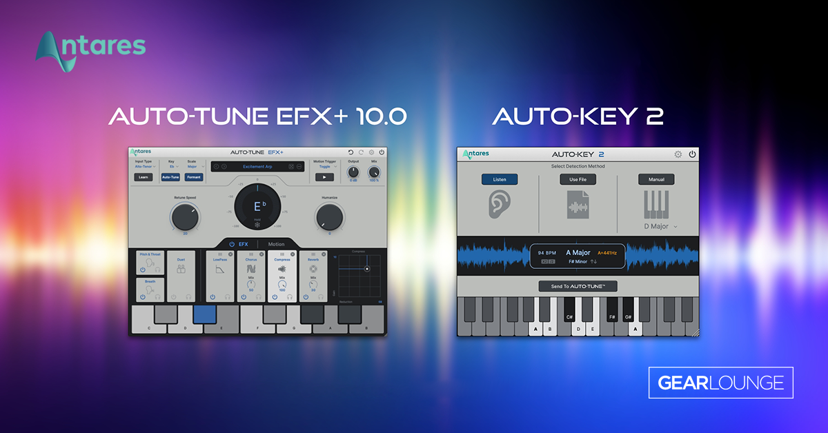 [Antares] Auto-tune EFX+ 10.0 & Auto-Key 2 출시 - Gearlounge
