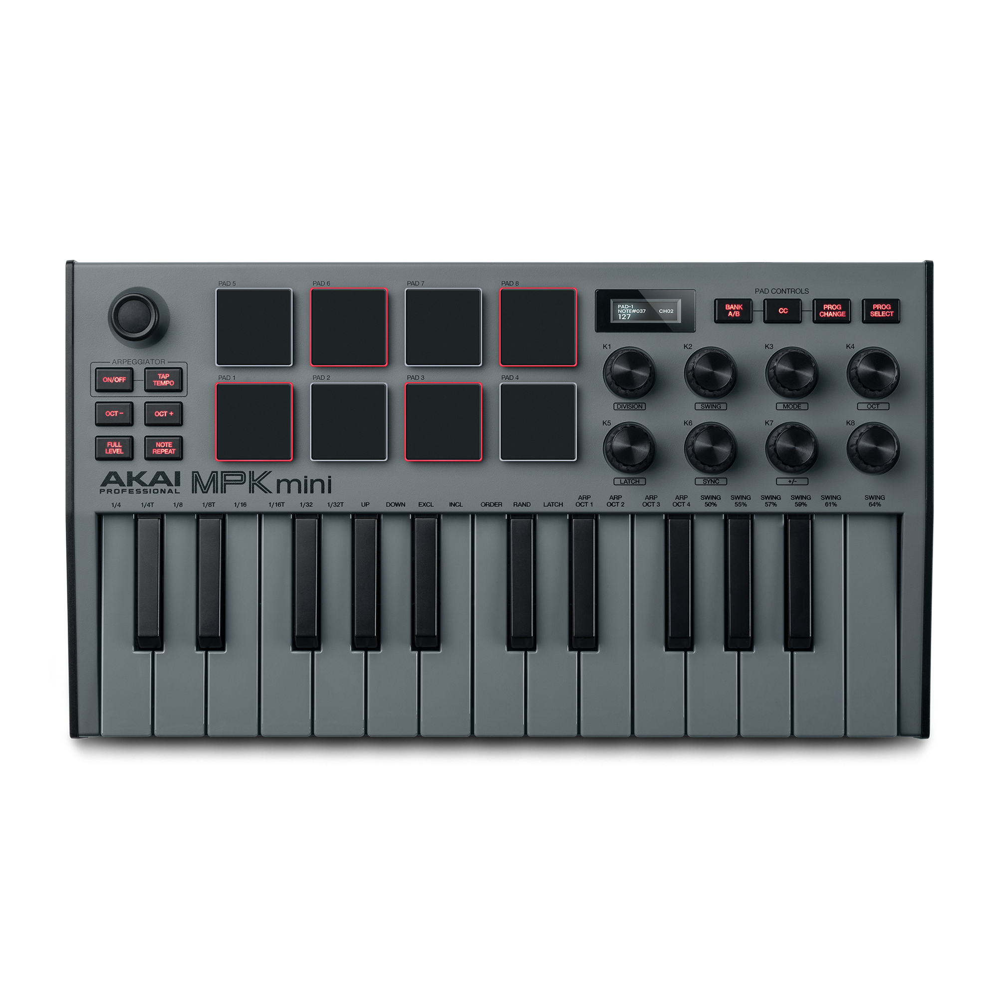 Akai Professional MPK Mini MK3 Gray - GEARLOUNGE