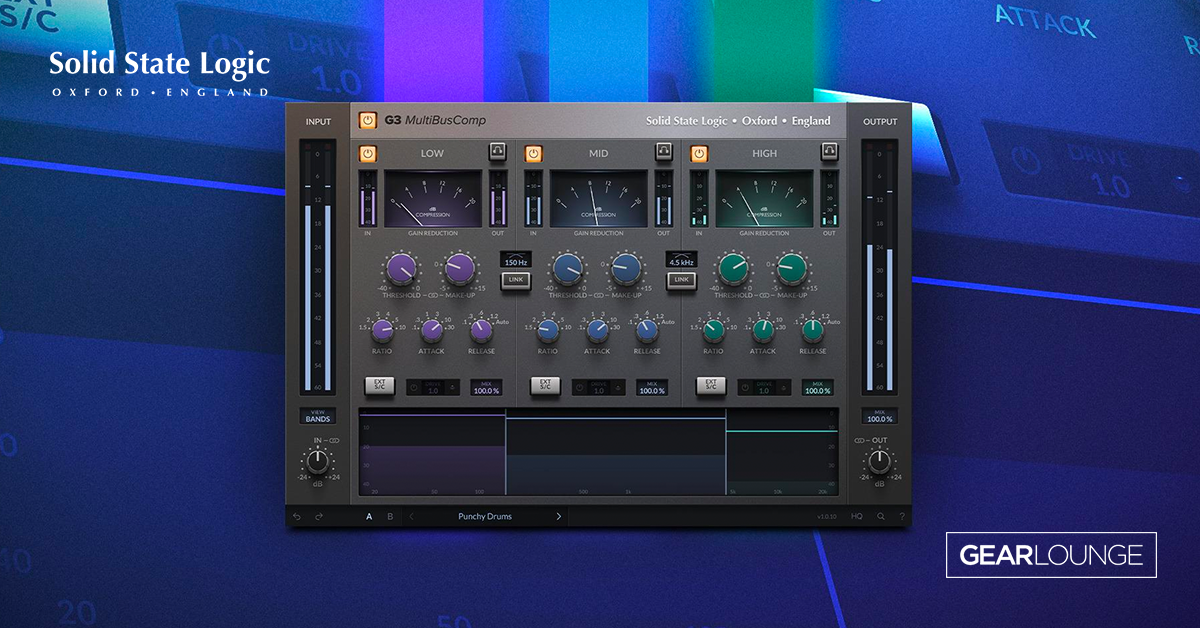[Solid State Logic] G3 MultiBusComp 출시 - GEARLOUNGE
