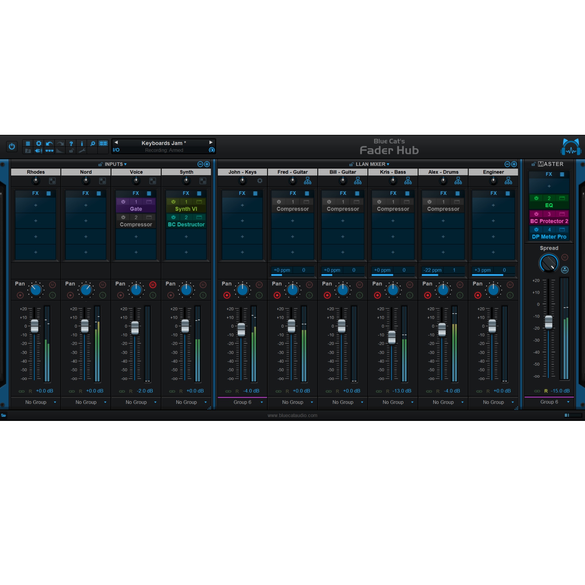 Blue Cat Audio Fader Hub - Gearlounge