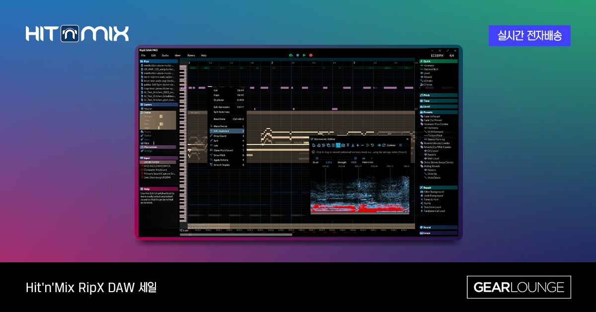 [Hit'n'Mix] RipX DAW 세일 - Gearlounge
