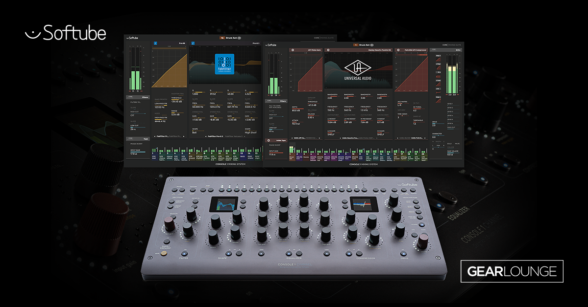 [Softube] Console 1, FabFilter & UAD Native 공식 지원 및 Core Mixing Suite ...