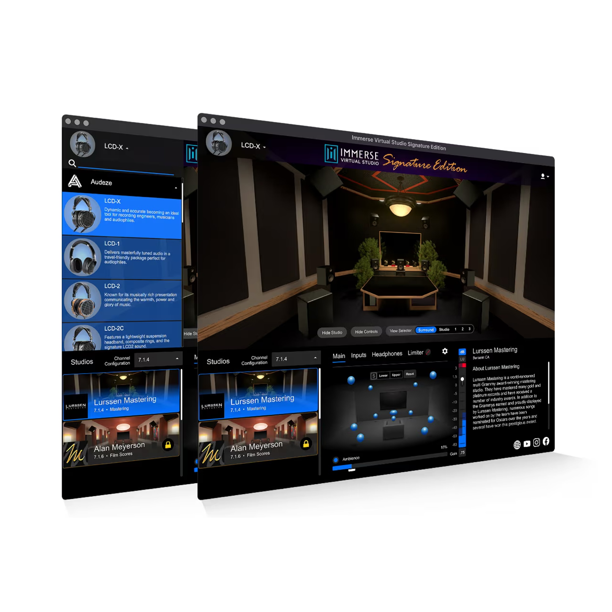 Embody Immerse Virtual Studio Signature Edition Lurssen Mastering [10년 ...