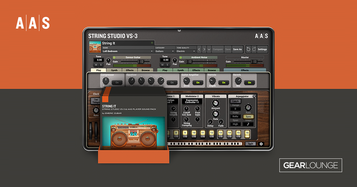 [AAS] String Studio VS-3 신규 사운드 팩, String It 출시 - Gearlounge