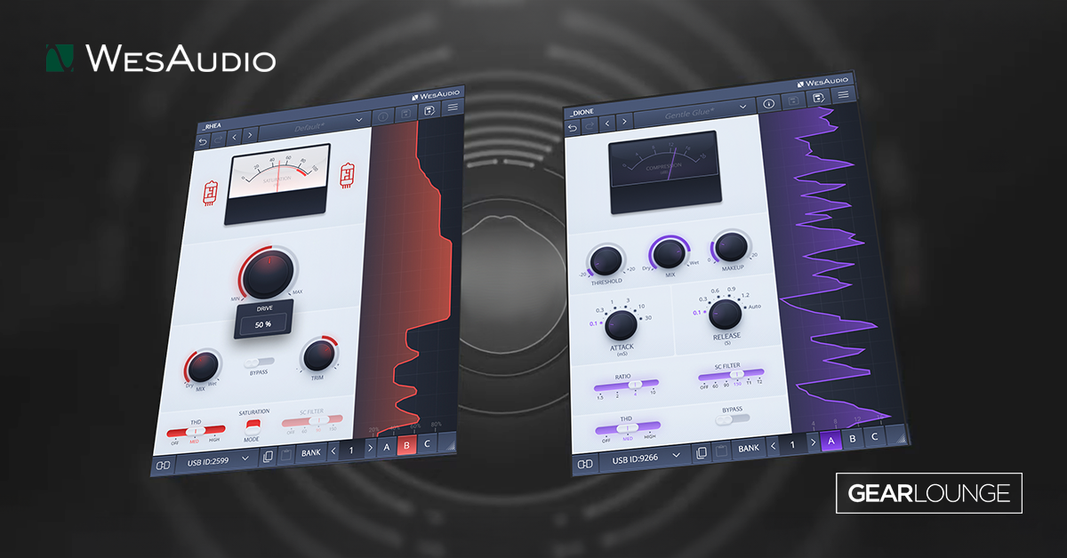 [WesAudio] RHEA & DIONE 전용 플러그인 업데이트 - Gearlounge
