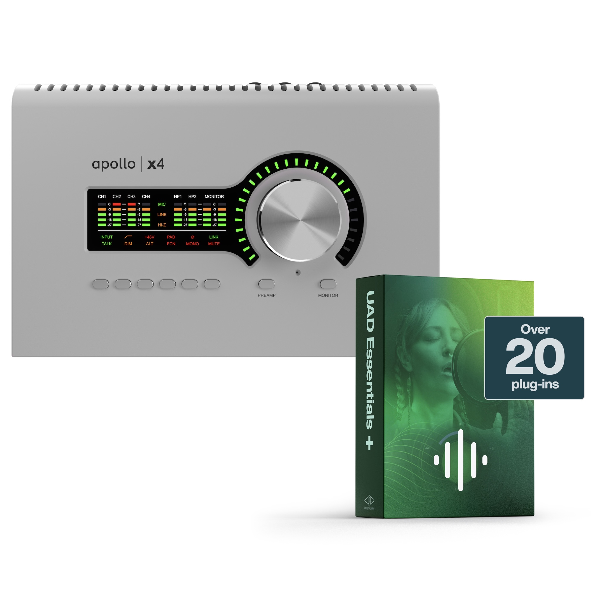 Universal Audio Apollo x4 Gen 2 Essentials+ Edition - GEARLOUNGE