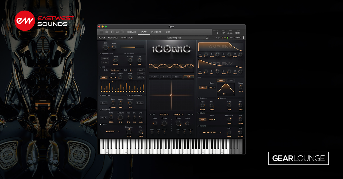 [EastWest Sounds] ICONIC 출시 - GEARLOUNGE