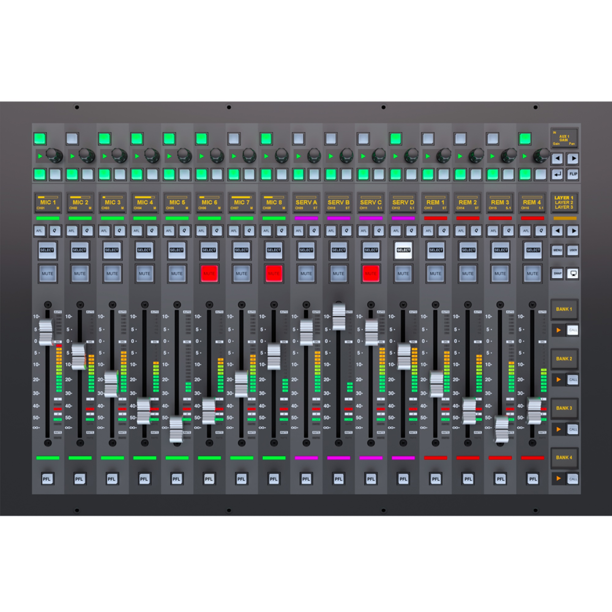 Solid State Logic Furniture Fader and Master Tiles - GEARLOUNGE