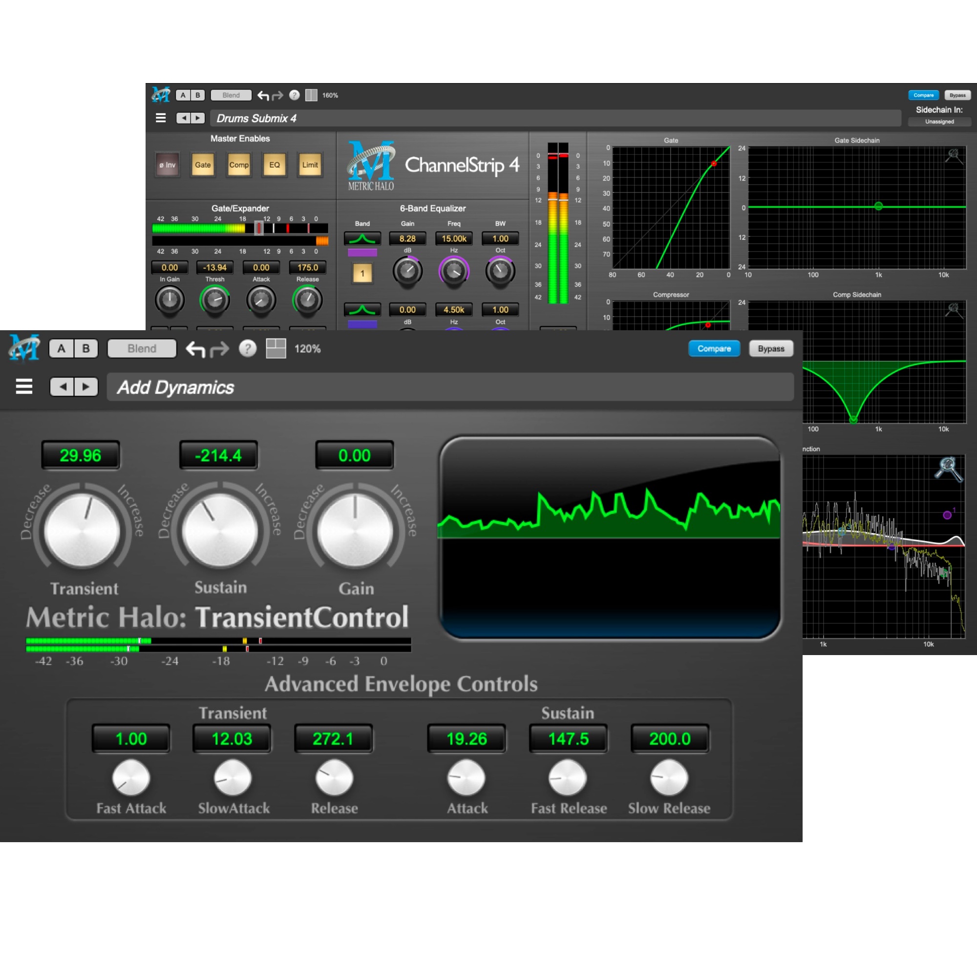 Metric Halo [기간 한정 번들] MH ChannelStrip 4 & MH TransientControl v4 Bundle - Gearlounge