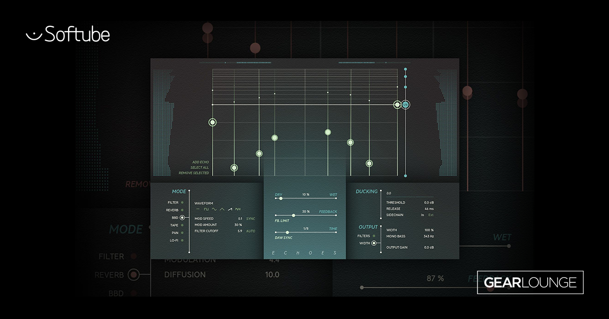 [Softube] Echoes 출시 - Gearlounge