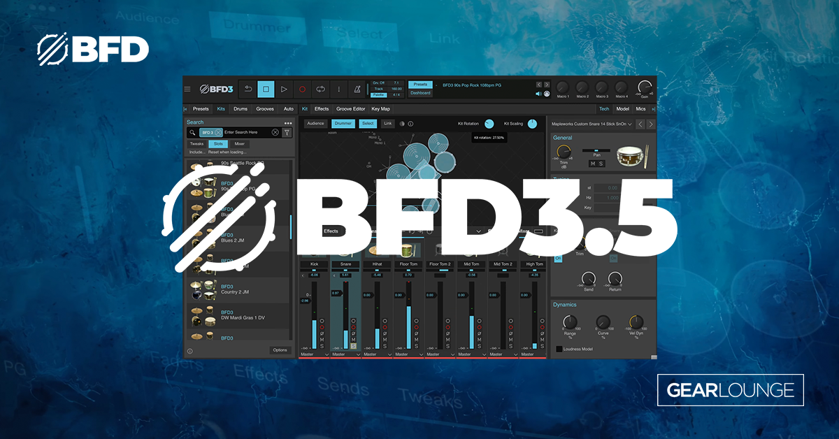 [BFD Drums] BFD 3.5 업데이트 - Gearlounge